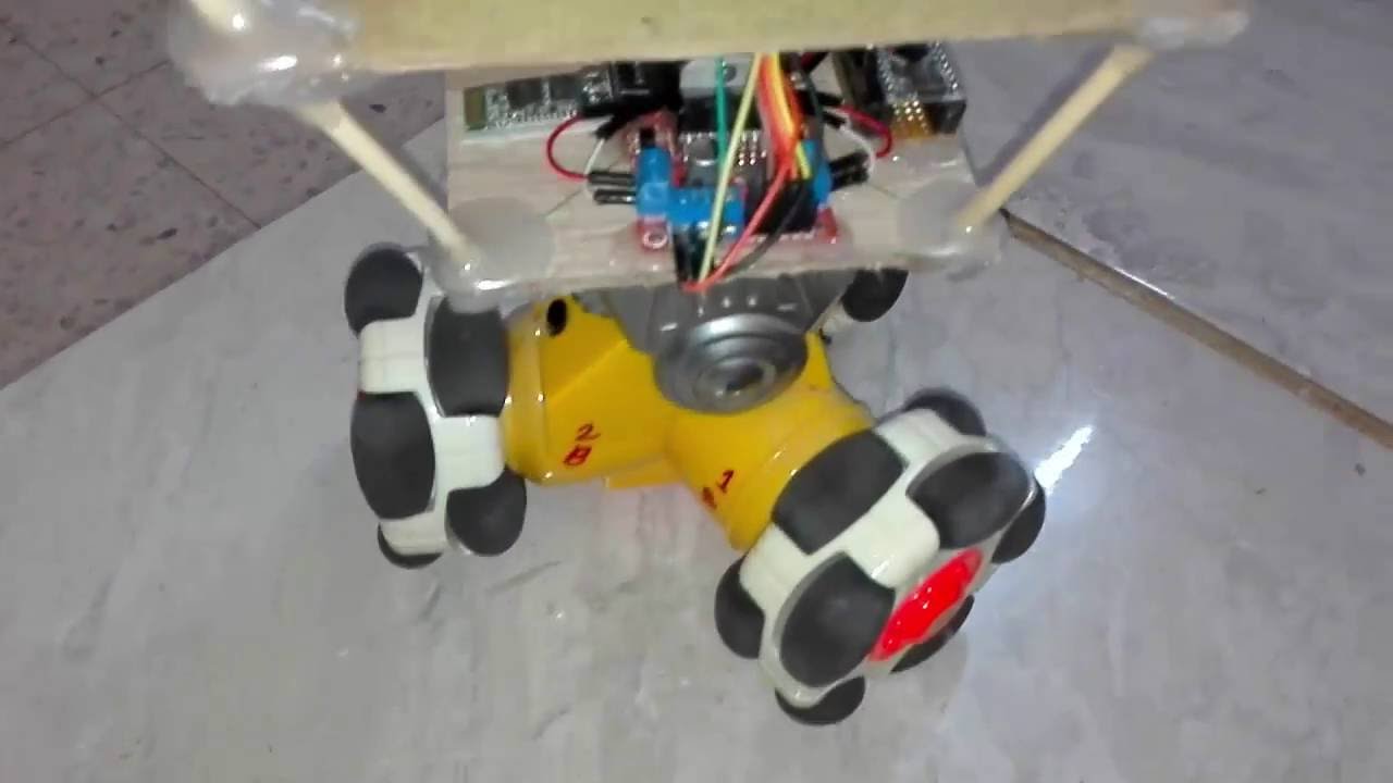 omni wheel robot - YouTube