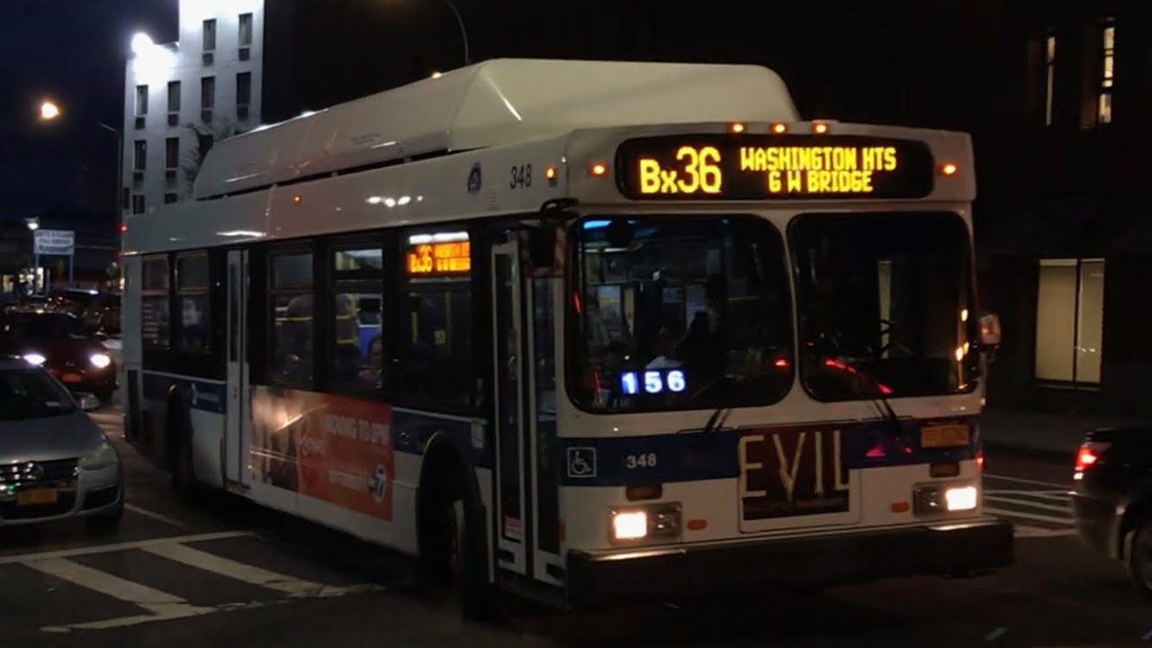 MTA NYC Bus New Flyer C40LF #348 Bx36 - YouTube