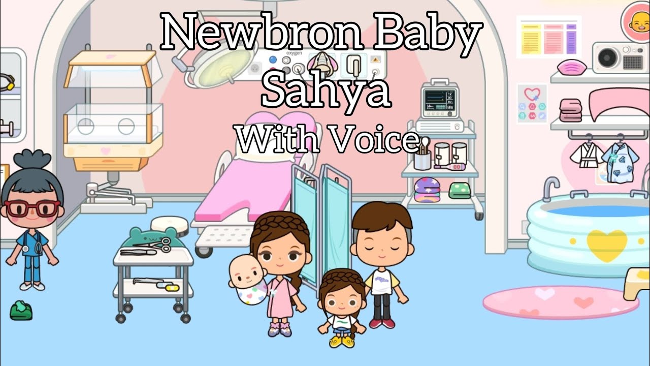 Newborn baby Sahya With Voice (Miga World) - YouTube