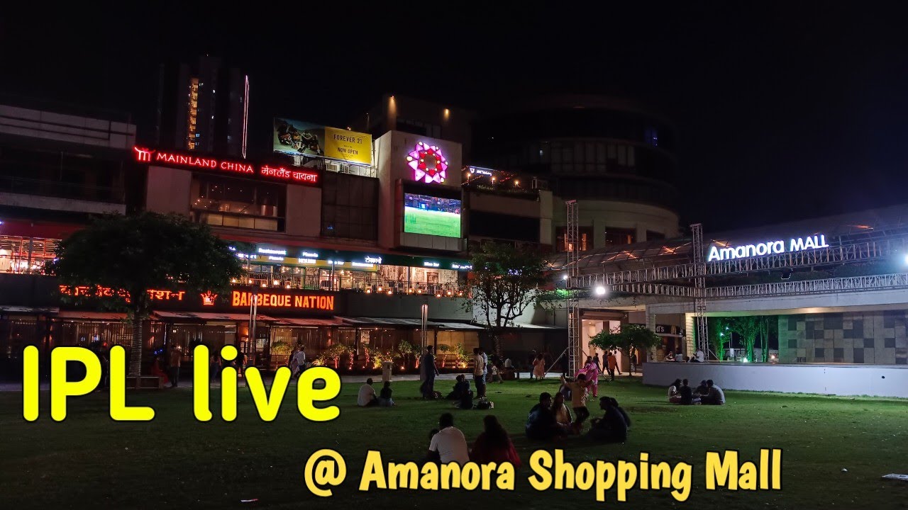 IPL live at Amanora Shopping Mall _ Pune || NamastePune - YouTube
