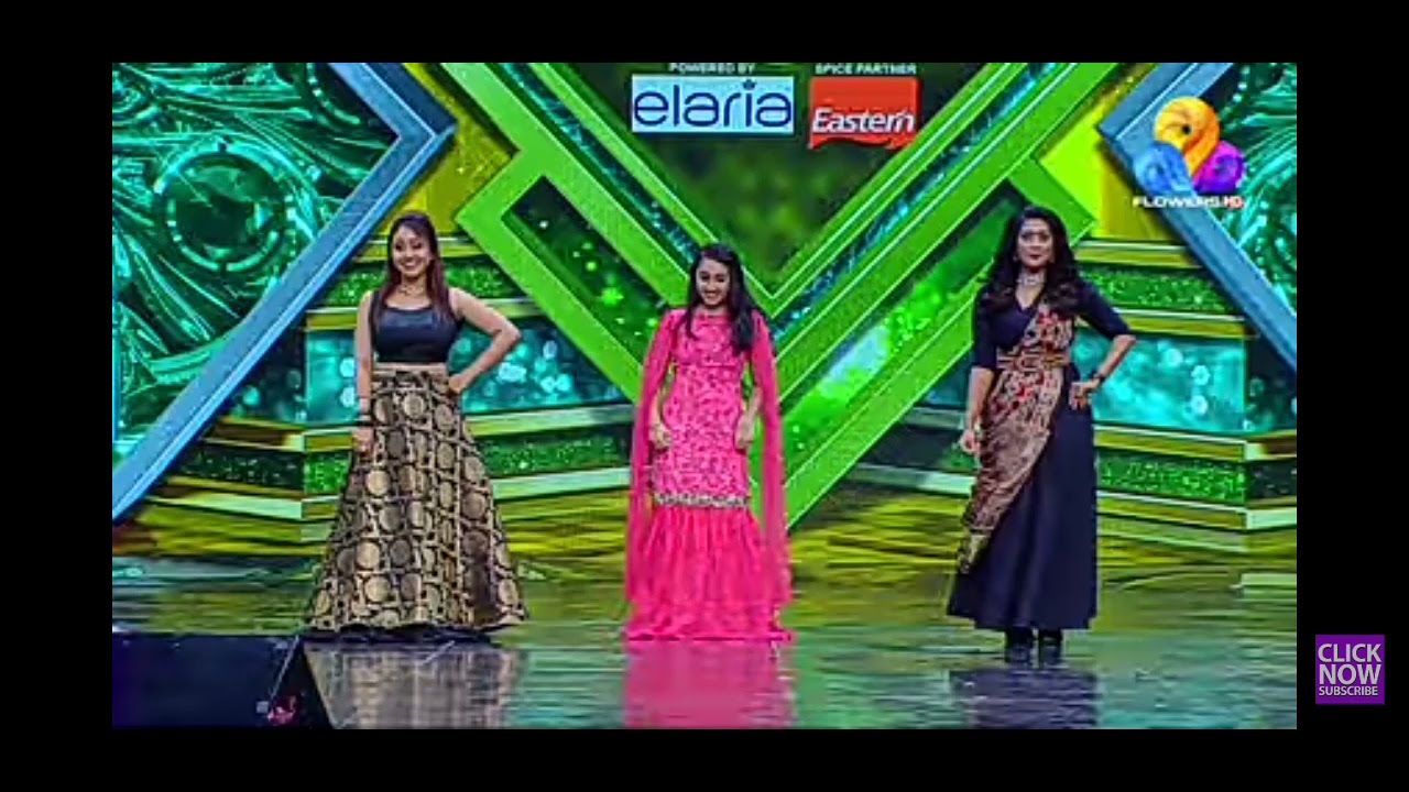 nithya das and daughter with navya nair in |lasagu super power| flowers ...