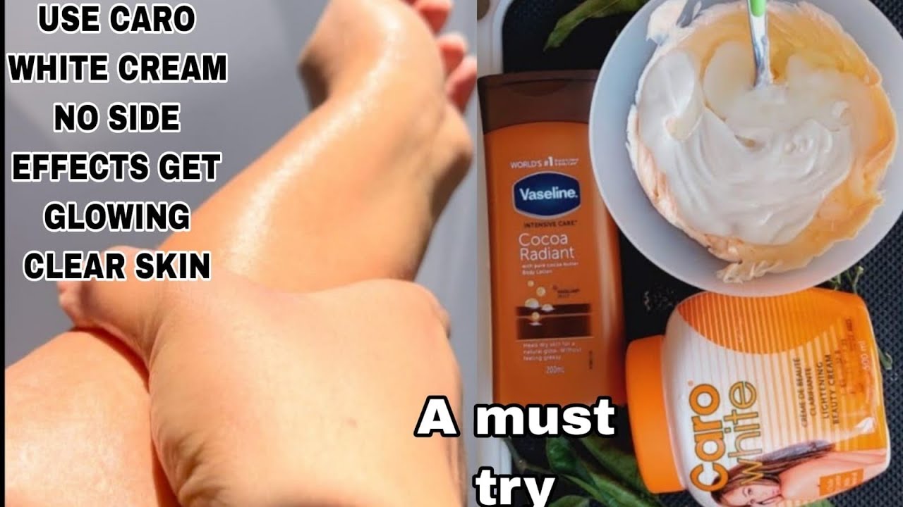 Mixing caro white & vaseline intensive care lotion for a brighter ...