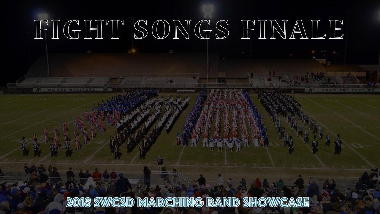 2018 SWCSD Marching Band Showcase - Fight Songs Finale! - YouTube