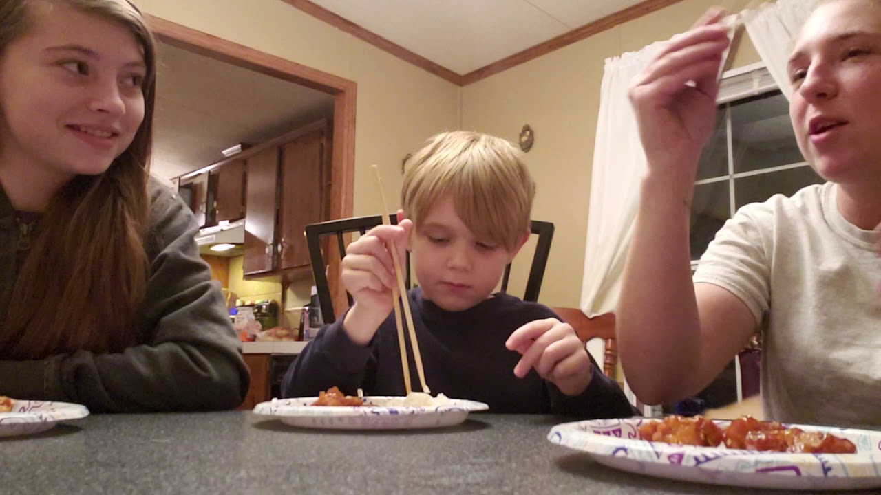 Chopstick race - YouTube
