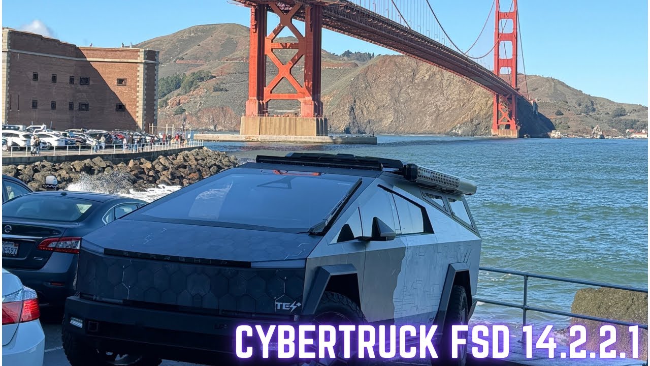 Cybertruck FSD 14.2.2.1 San Francisco - YouTube