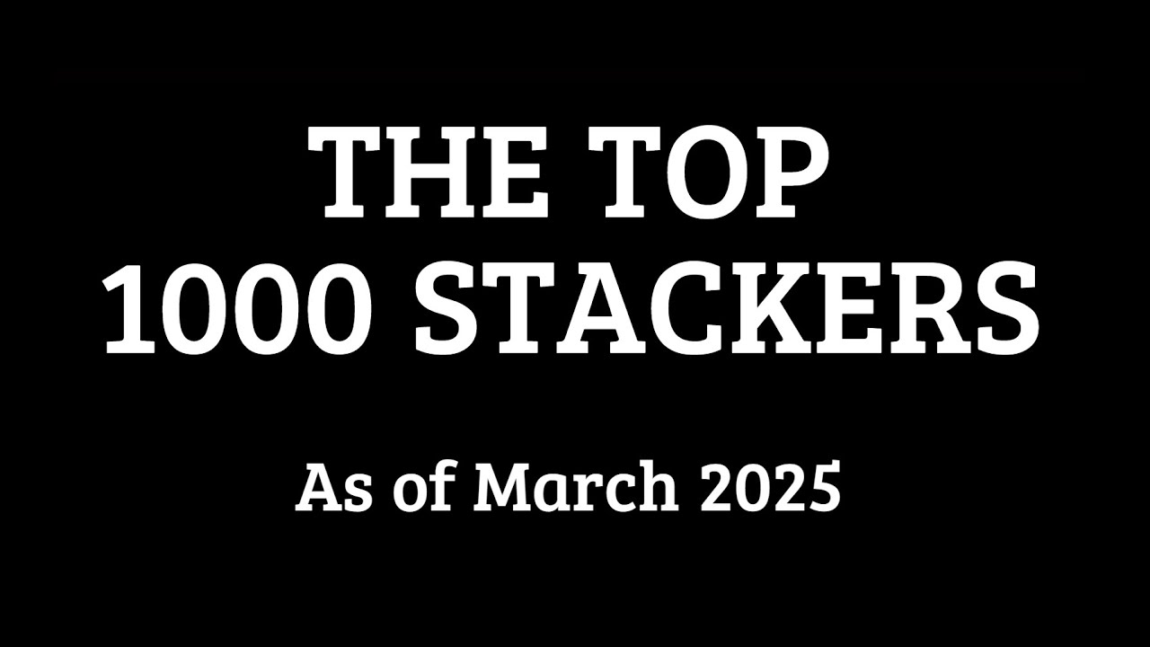 CUP STACKING: THE TOP 1000 STACKERS (As of March 2025) - YouTube