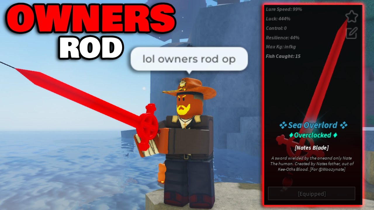 Obtaining THE FISCH OWNERS ROD In FISCH Roblox.. - YouTube
