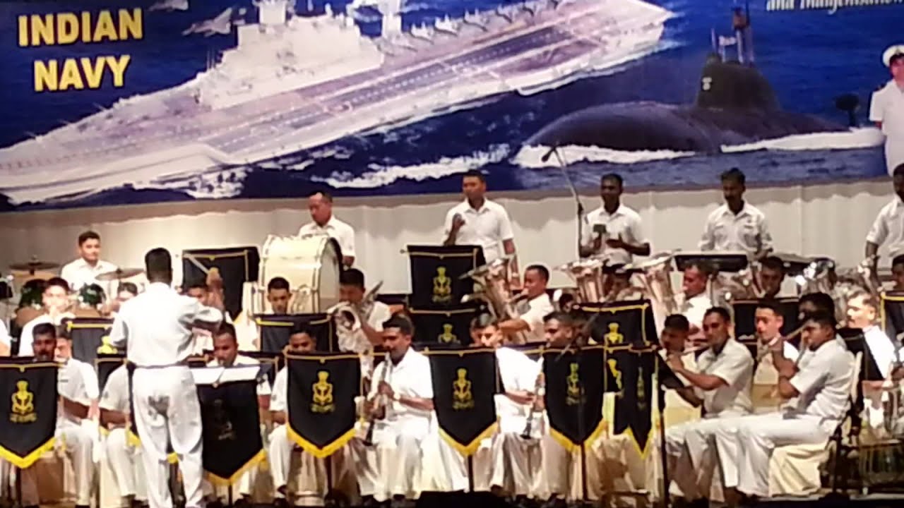 Indian Navy Orchestra playing Hindi songs medley - YouTube