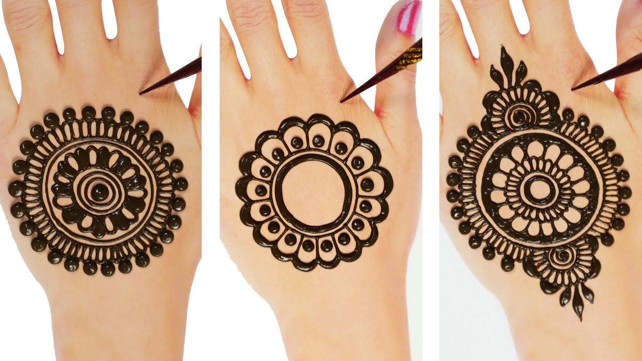 Circle Mehndi Designs For Hands - Round Mehndi Designs For Hands ...