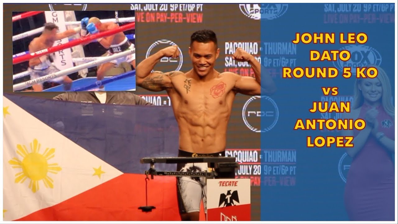 JOHN LEO DATO beats JUAN ANTONIO LOPEZ with ROUND 5 KO BODY SHOT! # ...