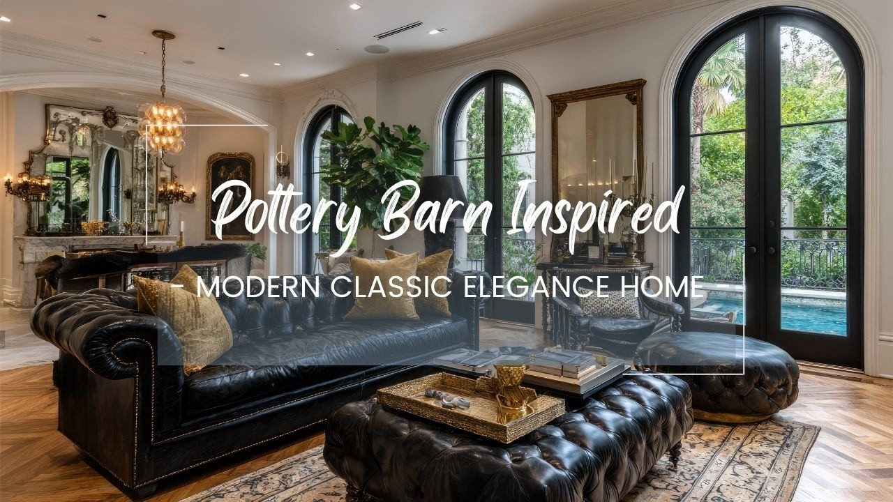Pottery Barn Inspired Room Tour: Modern Classic Elegance for Home Decor ...