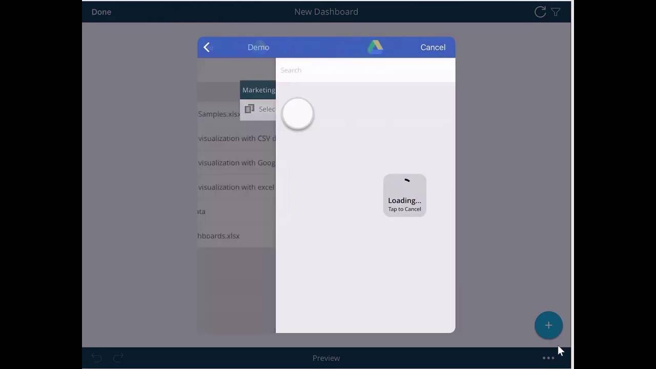Create a visualization with excel data from Google Drive with ...