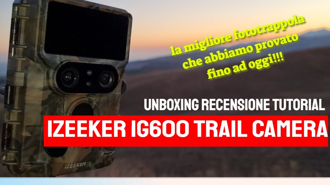 iZEEKER iG600 una fototrappola spettacolare la migliore che ho provato - YouTube