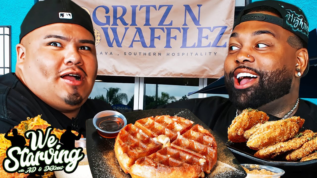 Going To South Central For A Texas Inspired Brunch At Gritz N Wafflez | We Starving - YouTube