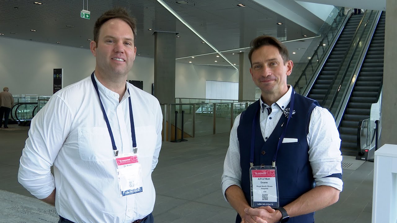 Gilbert Brown Prize Session chair A/Prof Matt Doane speaks with Dr ...