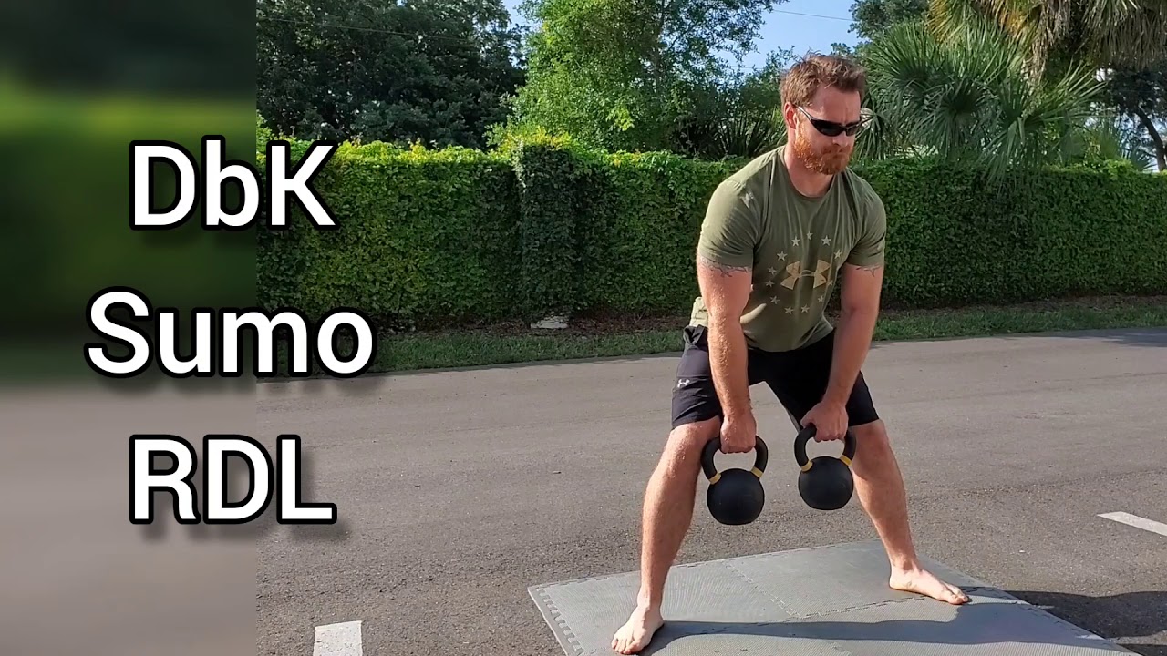 Sumo Romanian deadlift (double kettlebell) - YouTube