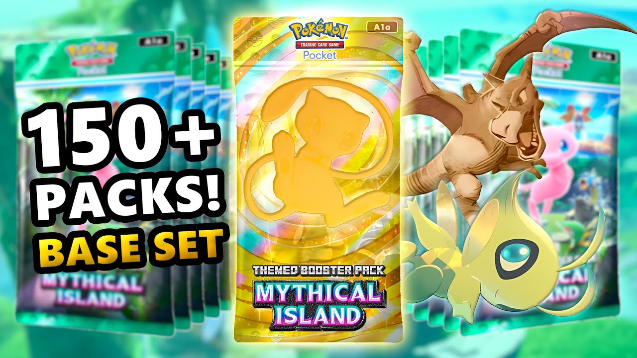 Opening 150+ Packs in Mythical Island Mini Set (A1a)! Base Set Complete | Pokémon TCG Pocket ...