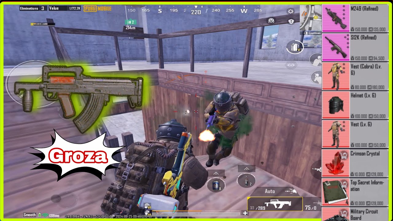 The Groza Best Then any Other Gun In Metro Royale - Pubg Mobile - YouTube