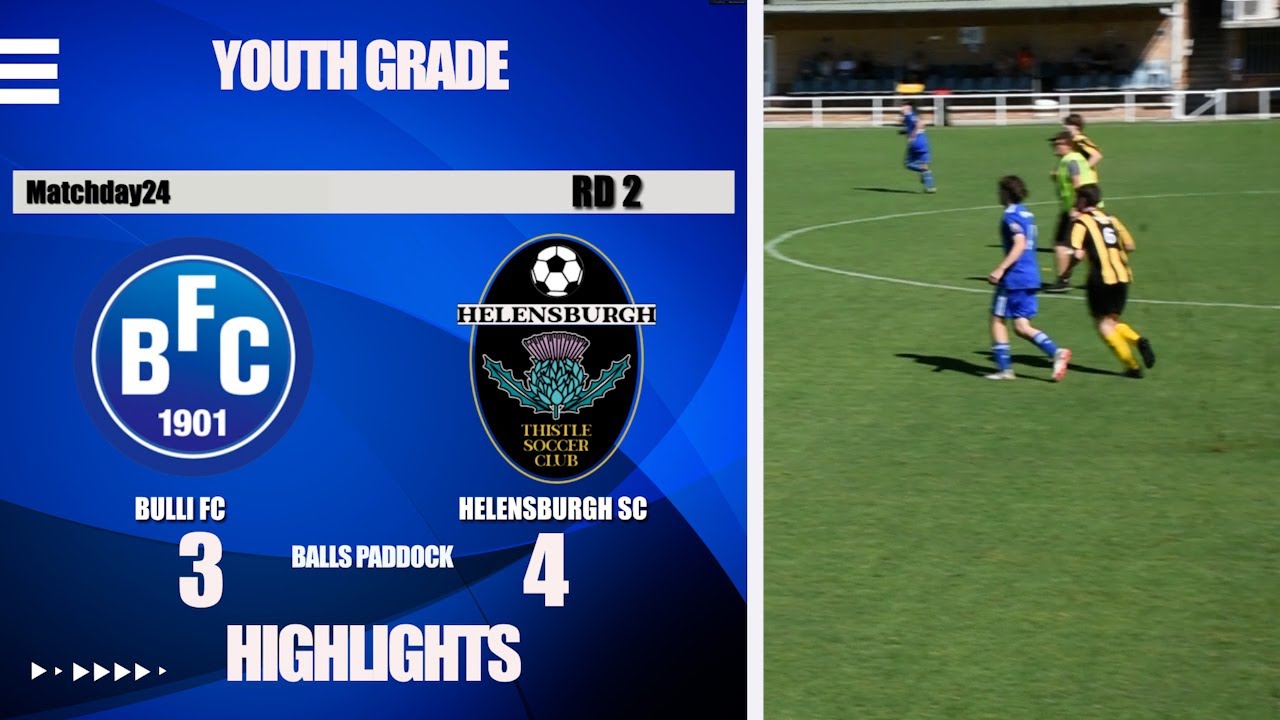 Matchday 24 HIGHLIGHTS Bulli FC vs Helensburgh SC Youth Grade Rd 2 2024 ...