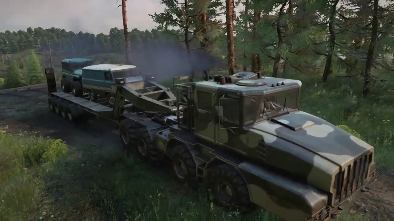 SnowRunner - KOLOB 74941 Fun Weekend in Russia! Big Load Offroading ...