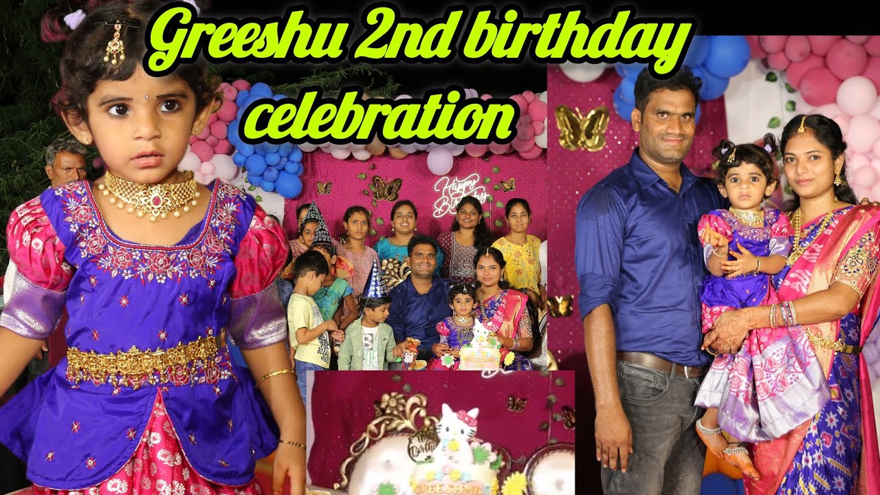 Greeshu 2nd Birthday celebrations #princess #celebration # ...