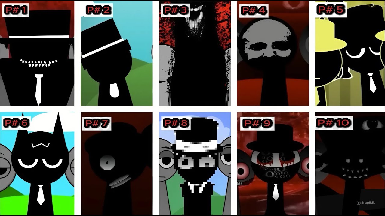 Incredibox Sprunki All Phases Ranked! Phase 2 to 10 Face Off Showdown ...