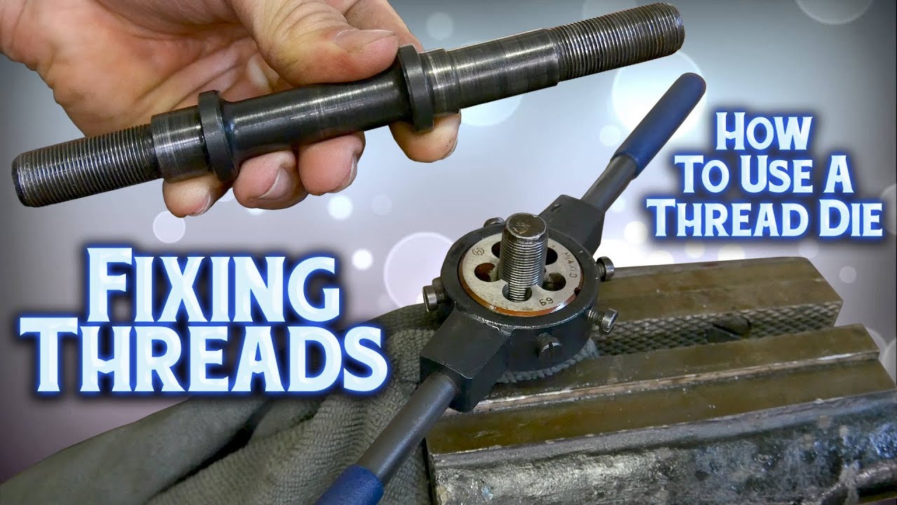 How To Use A Thread Die To Fix A BMX Axle - YouTube