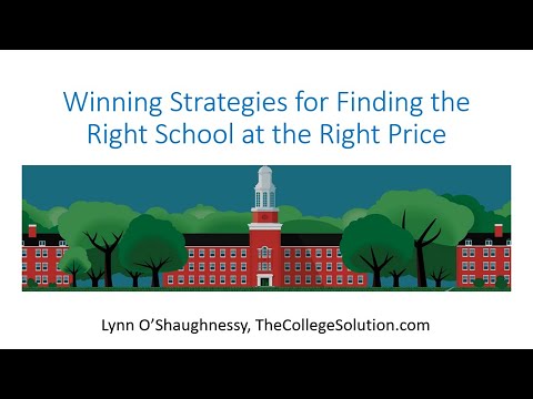 The College Solution: Winning Strategies for Finding the Right School at the Right Price - YouTube