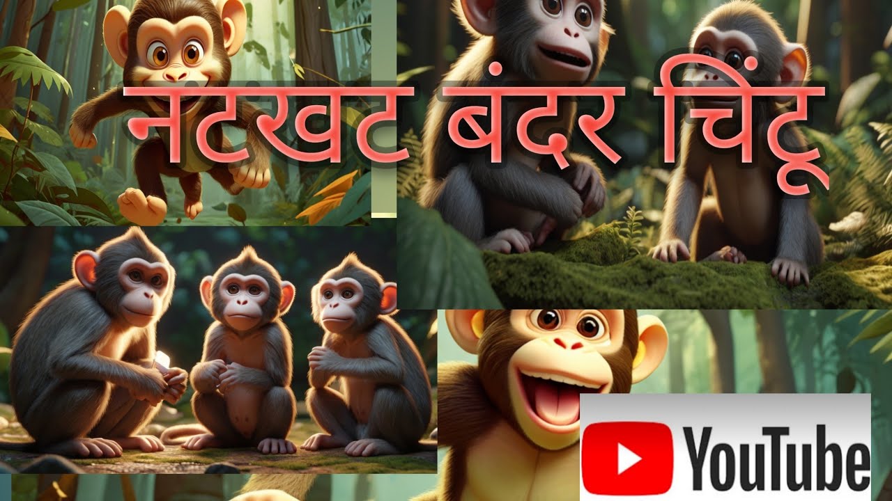 Chintu Ek Natkhut Bandar | Naughty Monkey Chintu Song | Kids Song - YouTube