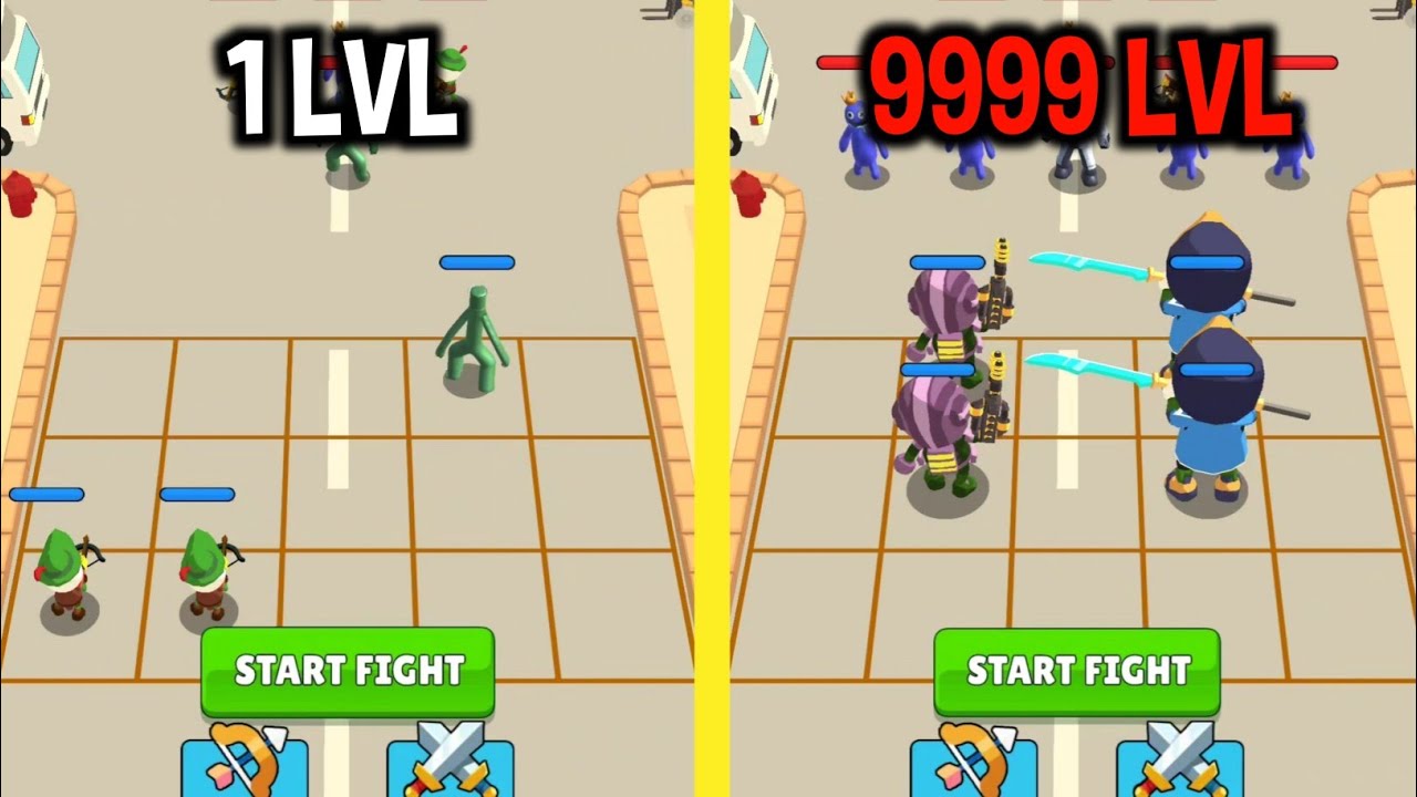 MAX LEVEL in Merge Fighter Street Combat Game - YouTube
