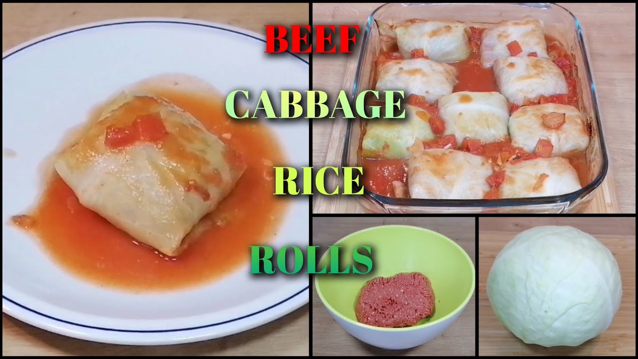 HEARTY BEEF MINCED MEAT CABBAGE ROLLS TUTORIAL - YouTube