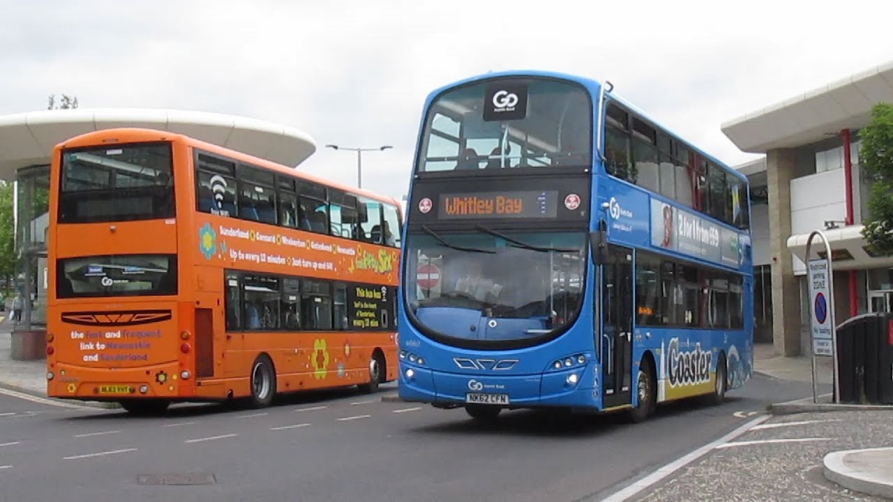Buses at Gateshead Interchange July 2018 - YouTube