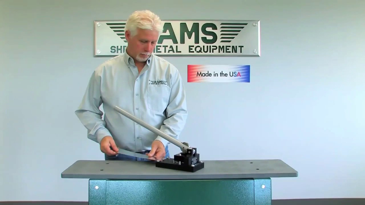 HVAC Drive Cleat Notcher by Madison Machinery - YouTube