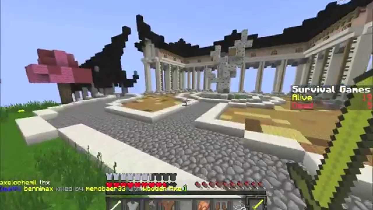 Minecraft: Survival Games #2 THE LEGENDARY GOLD SWORD - YouTube