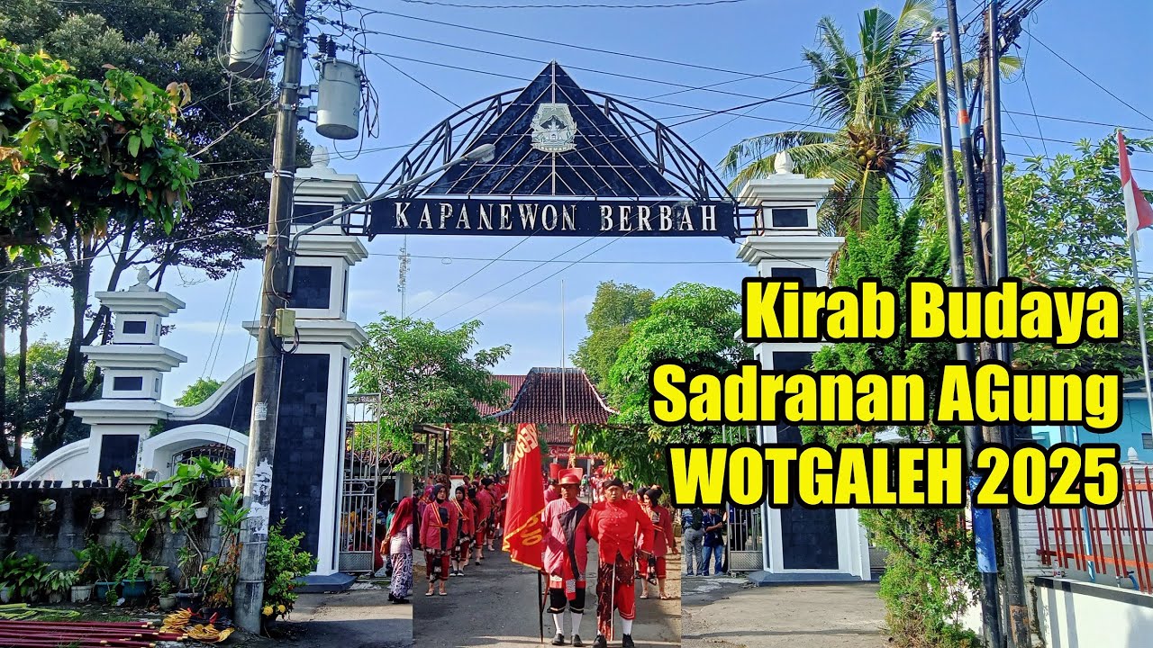 Melihat Kirab Budaya Sadranan Agung Wotgaleh Berbah Sleman 2025 - YouTube