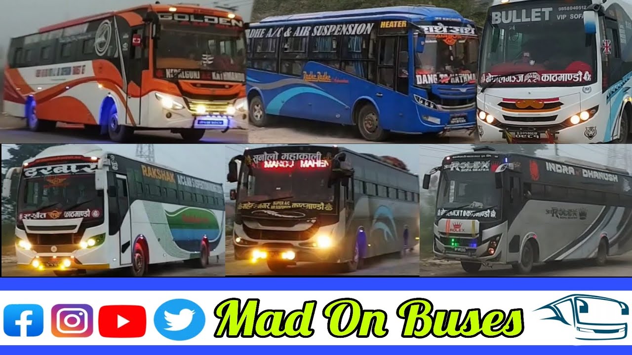 Nepali Night Bus spotting from Gaidakot,Nawalpur (Susta East)# ...