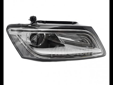 AUDI Q5 XENON ADAPTIVE HEADLIGHT RIGHT SIDE # 8R0941754C - YouTube
