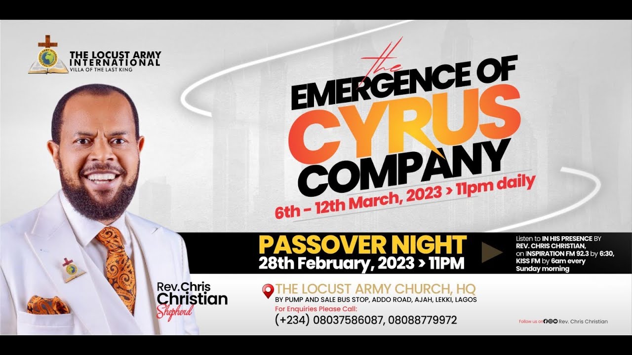 INTRODUCTION - THE EMERGENCE OF CYRUS COMPANY 6th - 12th MARCH 2023 ...