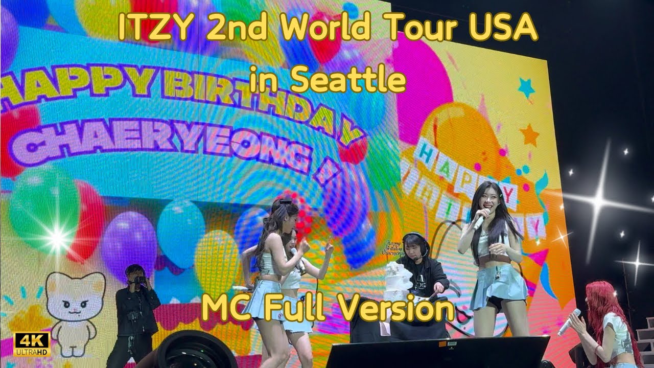 240606 4K ITZY 있지 2nd World Tour 'Born To Be' Seattle MC Full Version ...