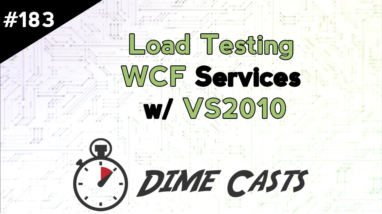 Load Testing WCF Services w/ VS2010 - YouTube