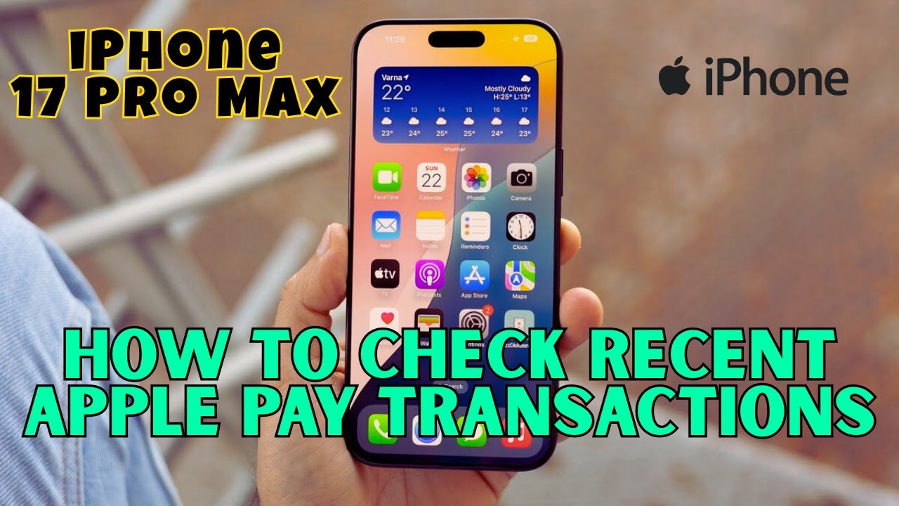 How to Check Recent Apple Pay Transactions on iPhone 17 Pro Max - YouTube