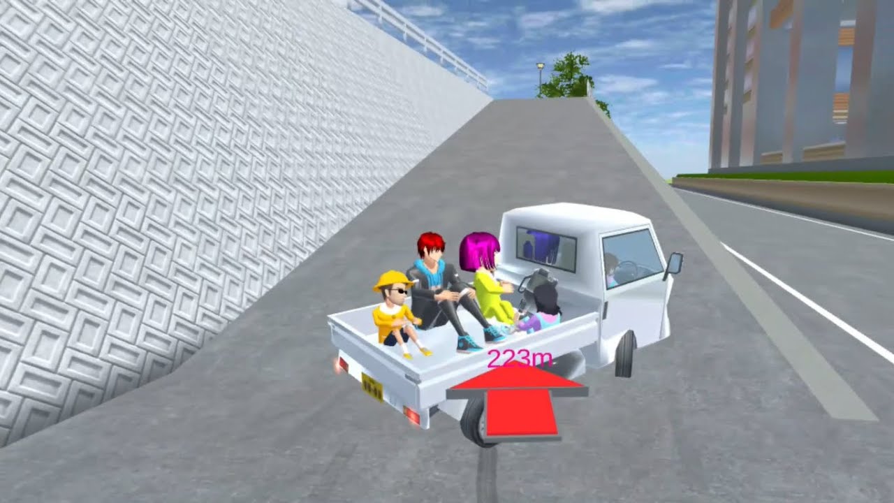 Ke Puncak gunung Naik Mobil Bongkang Rame rame | Sakura School ...