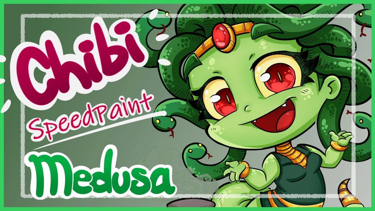 CHIBI 004: Medusa Commission Drawing [SpeedPaint] - YouTube