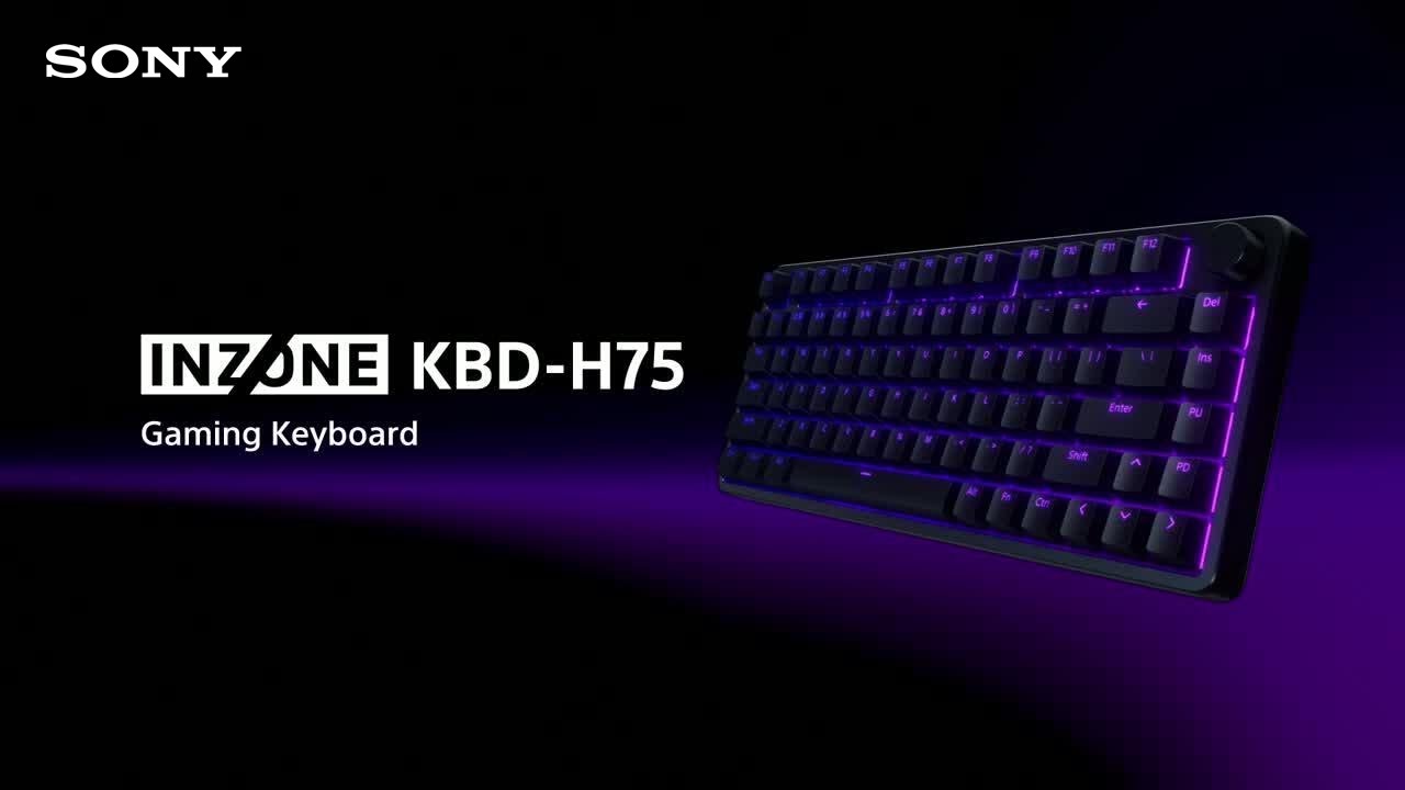 Introducing Sony INZONE KBD-H75 Gaming Keyboard - YouTube