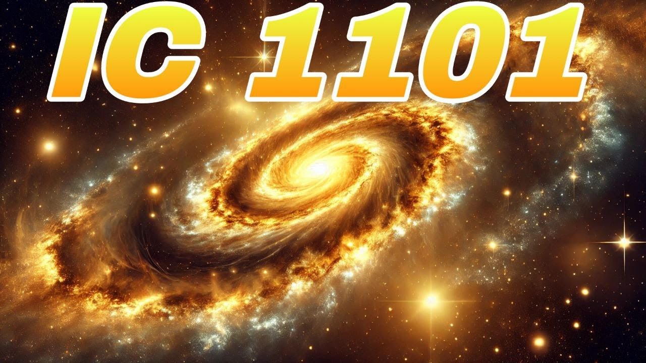 Eine Galaxie von unvorstellbarer Größe: IC 1101 und das Ende der Sternentstehung - YouTube