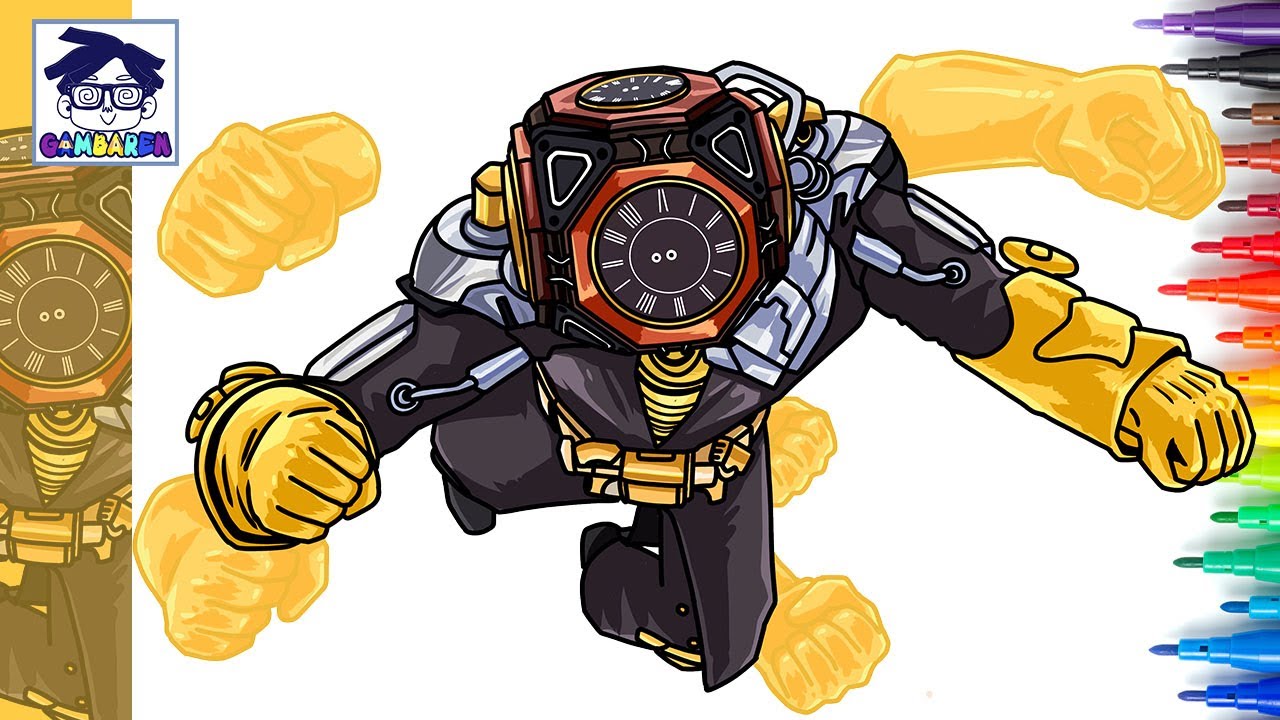 Cara Menggambar LARGE FUTURE CLOCKMAN Skibidi Toilet Multiverse episode ...