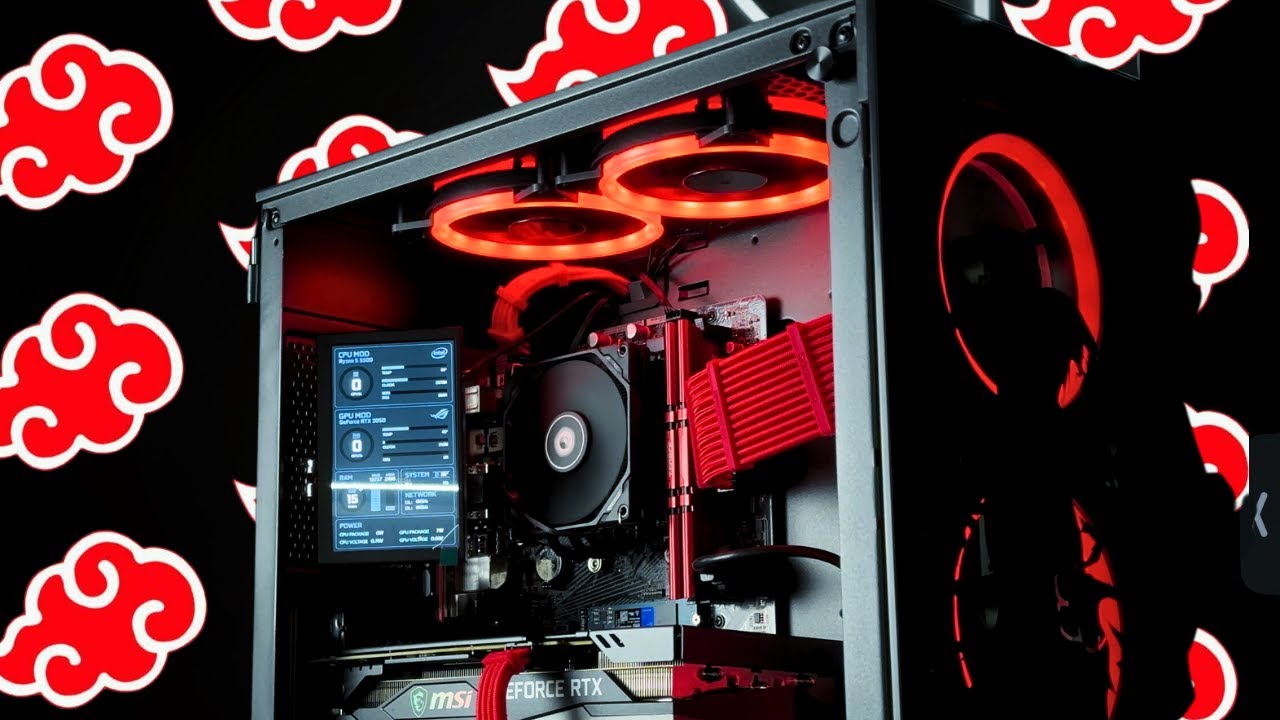 We built ANOTHER Itachi theme Custom Gaming PC! - YouTube