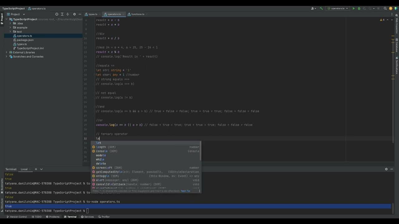 TypeScript: operators part2 - YouTube