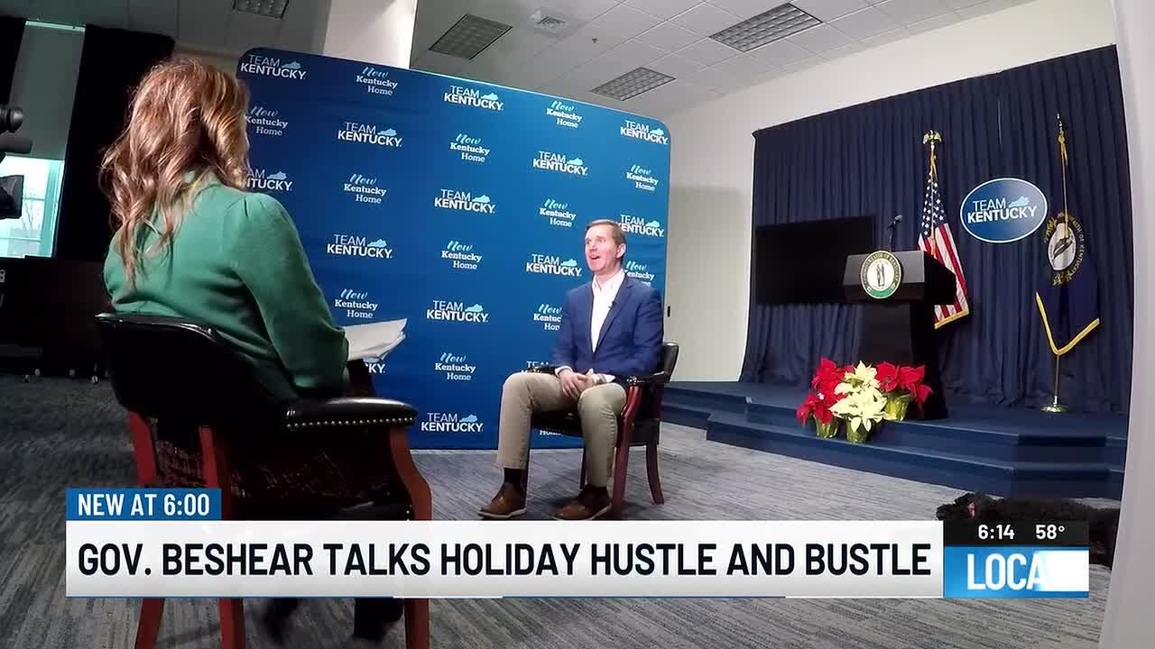Governor Beshear discusses holiday traditions and family life - YouTube