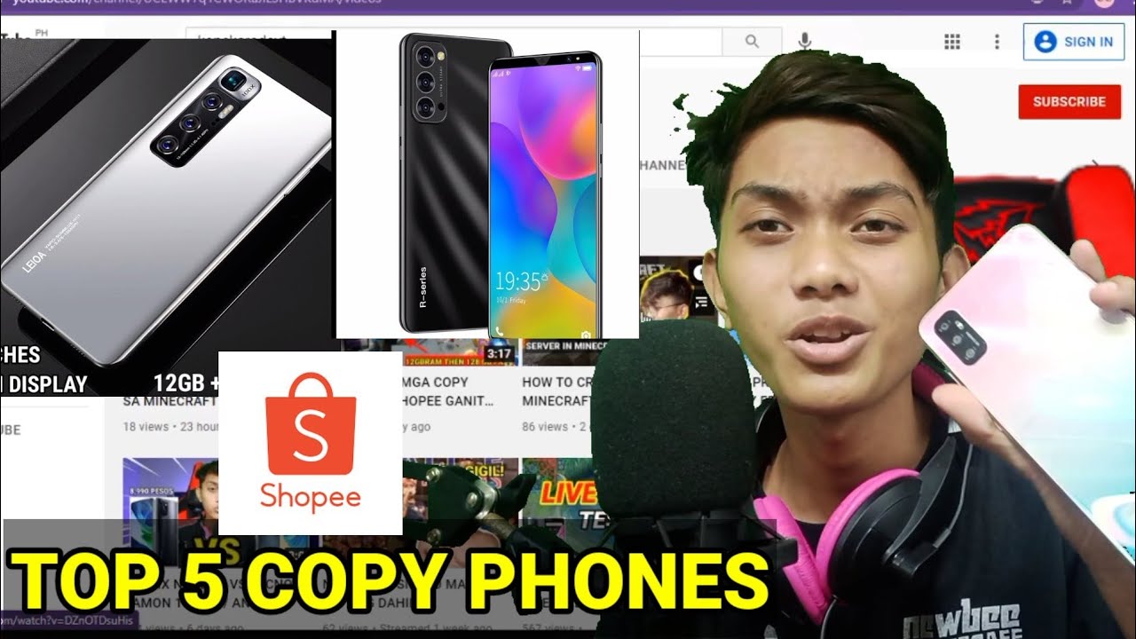 TOP 5 COPY PHONES FROM SHOPEE NAPAKA LAKI NG STORAGE 😱 - YouTube